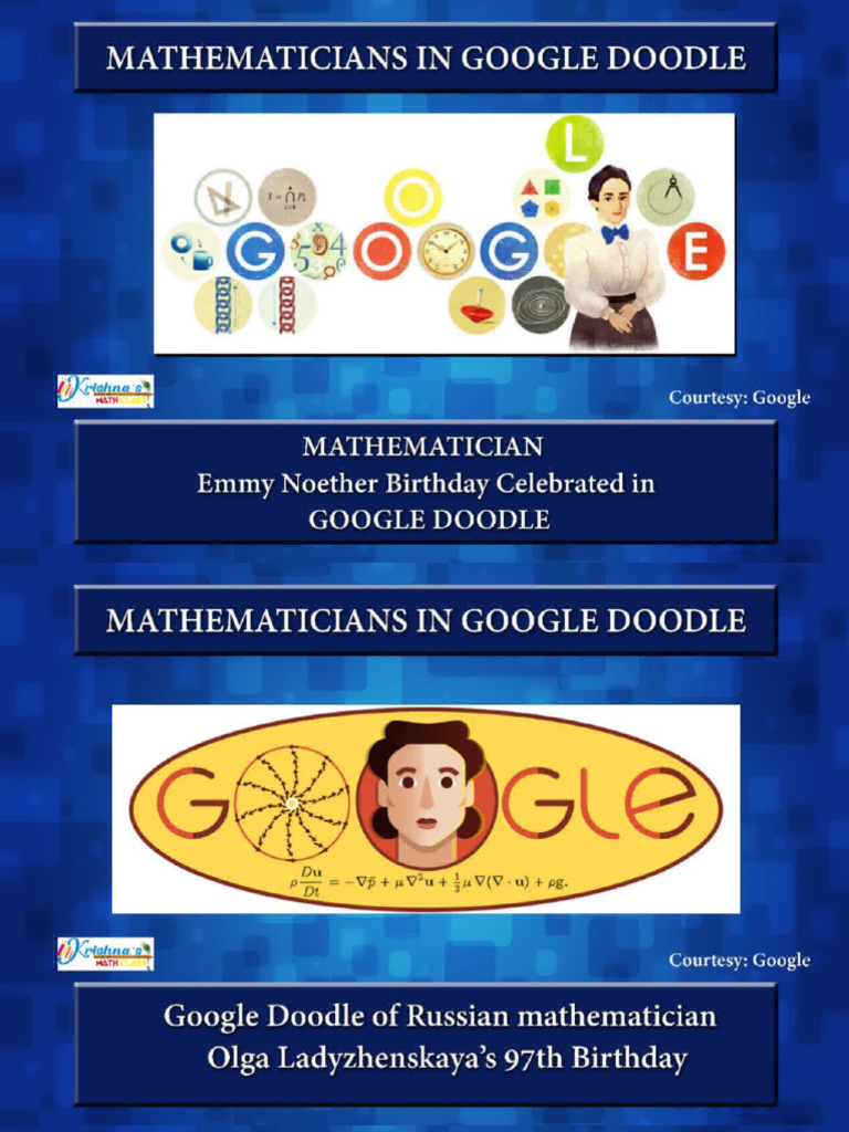 Celebrating Mathematicians in Doodles | PDF