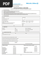 CHOLA Revised Motor Insurance Claim Form | PDF | Insurance | Vehicles