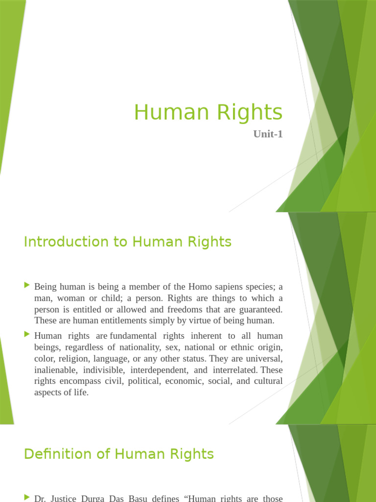Introduction to Human Rights Concepts | PDF | Human Rights | Dignity