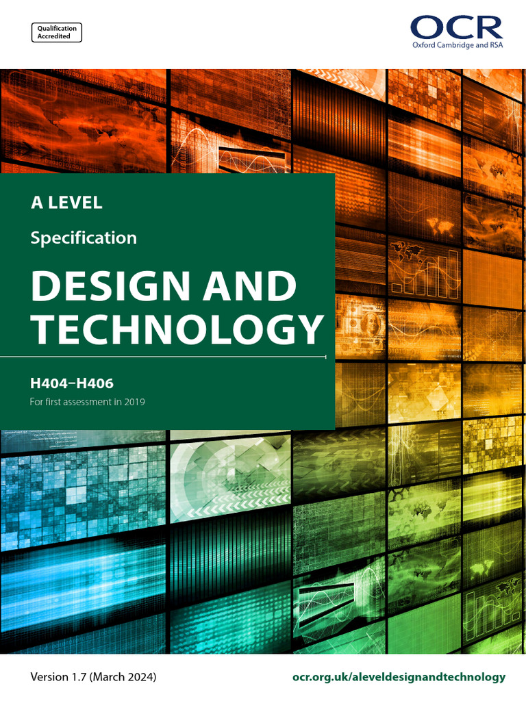 OCR A Level Design and Technology Guide | PDF | Learning | Usability