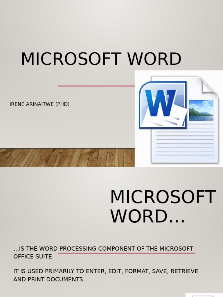 Microsoft Word Basics | PDF | Window (Computing) | Microsoft Word