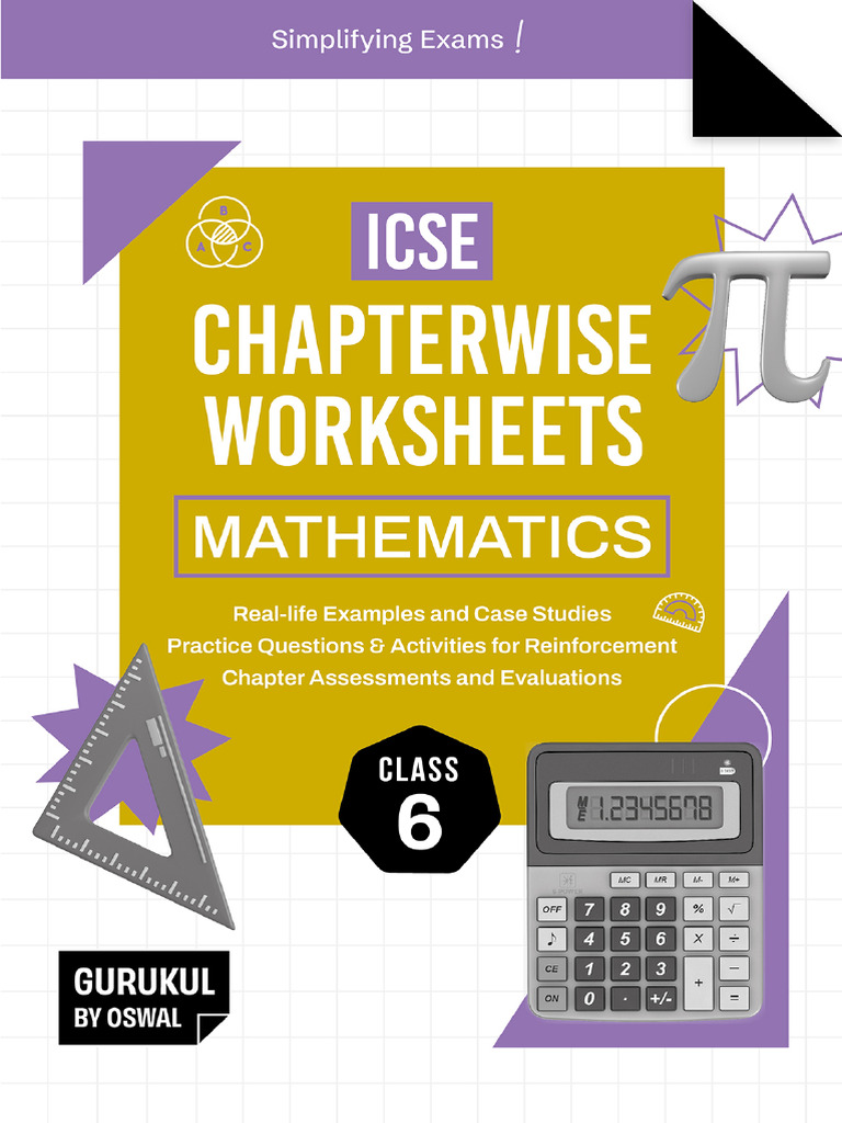 ICSE VI Worksheet - Maths | PDF | Area | Mathematics