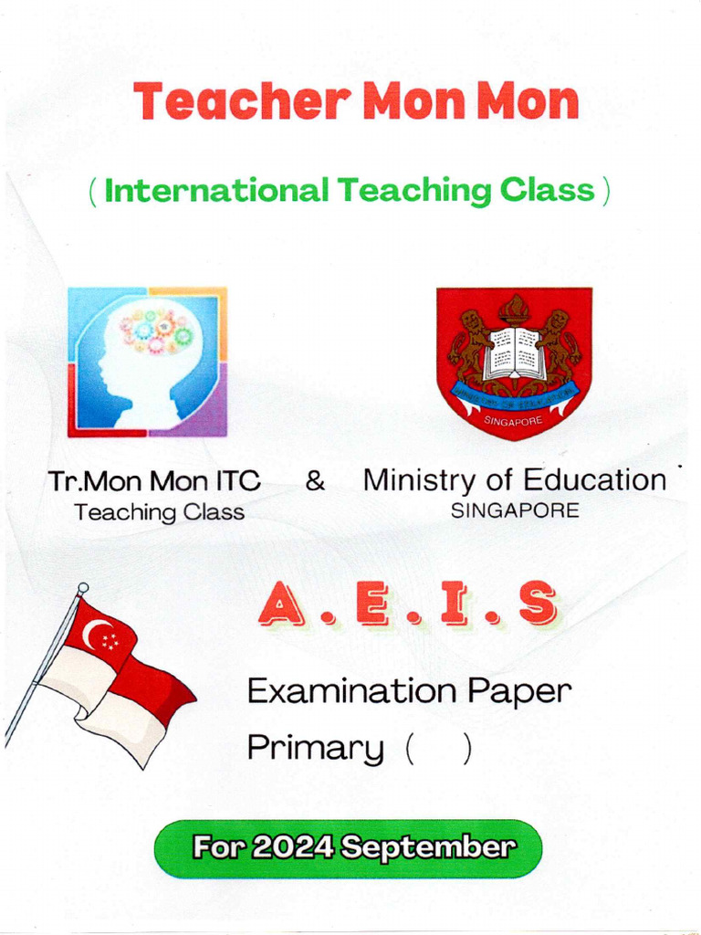 AEIS Examination Paper Primary 4 | PDF