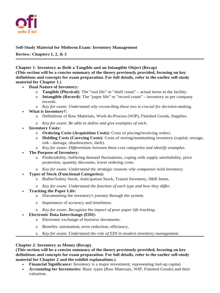 E-Learning Week 5 - Review Midterm | PDF | Cost Of Goods Sold | Inventory