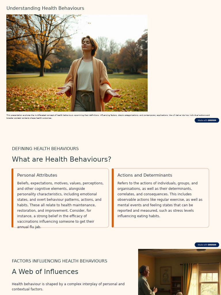 Defining and Understanding Health Behaviours | PDF | Behavior | Motivation