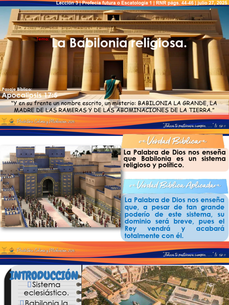 L3. La Babilonia Religiosa | PDF | antecristo | Profecía