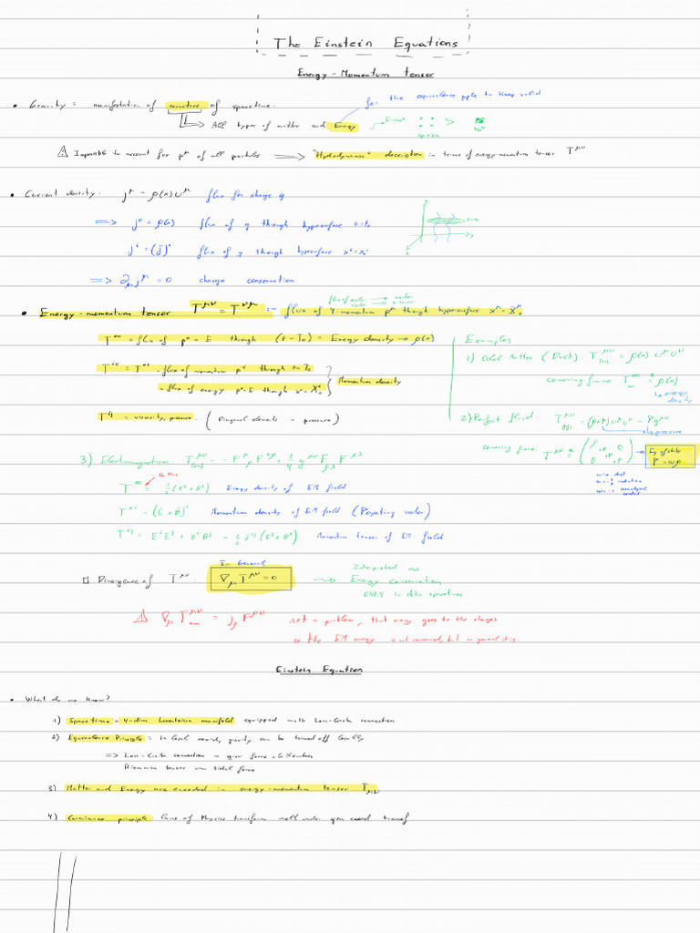 10 The Einstein Equations | PDF