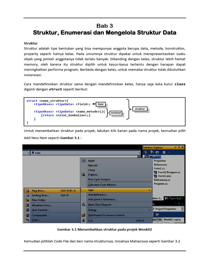 Struktur Data dan Enumerasi C# | PDF