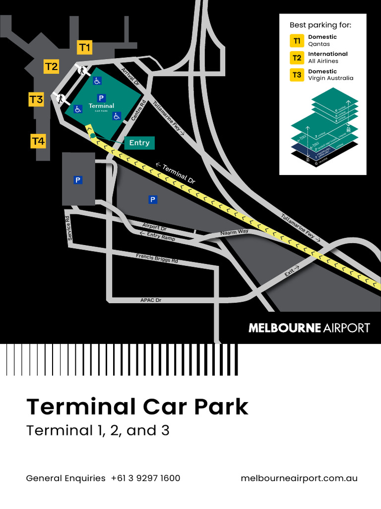 Melbourne Airport Terminal Parking Map | PDF