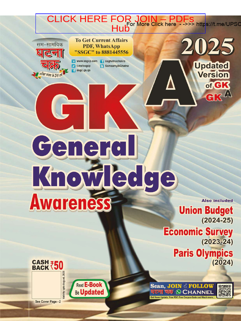 Ghatachakra General Knowledge Awareness 2025 (1) - Compressed | PDF
