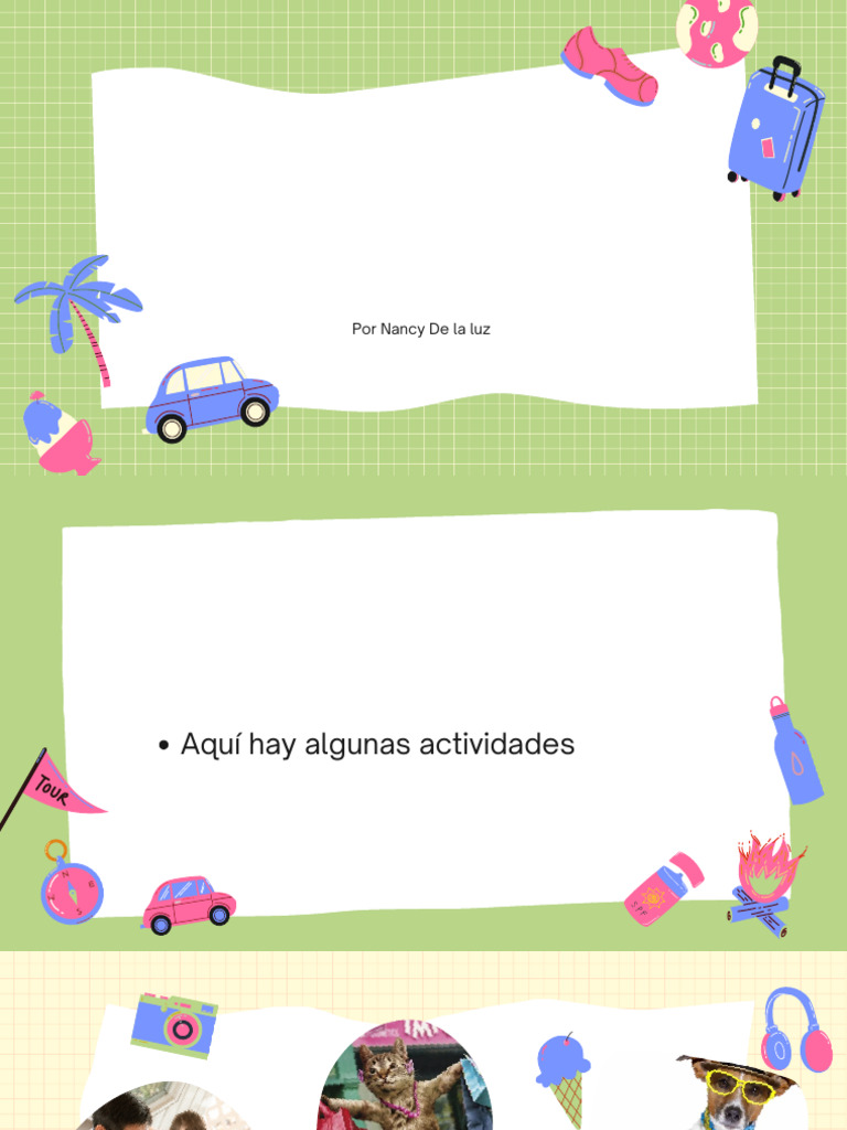 Actividades en Vacaciones | PDF