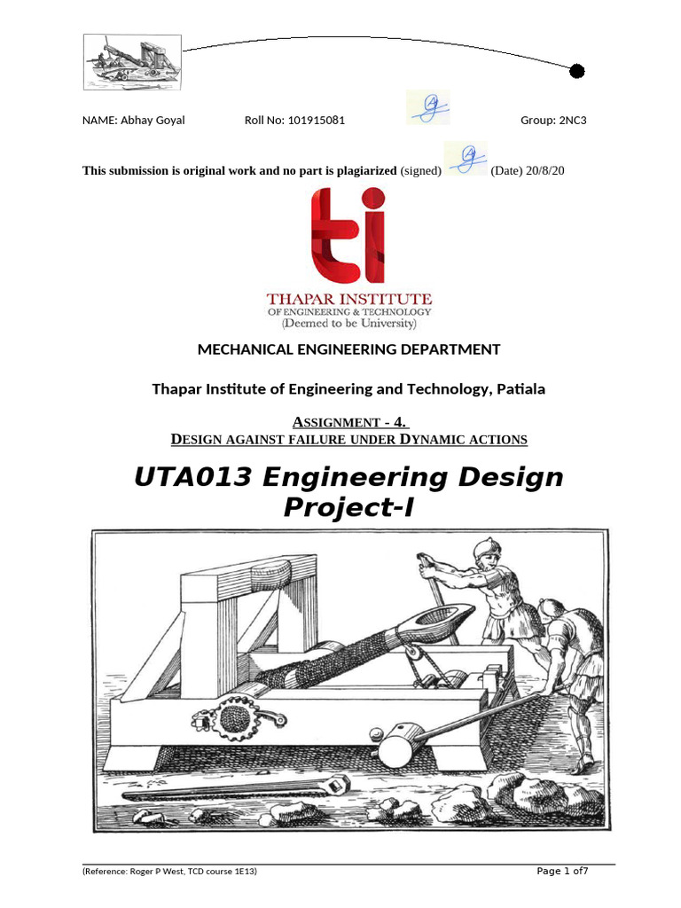 Assignment 4 HW | PDF | Mechanical Engineering | Mechanics