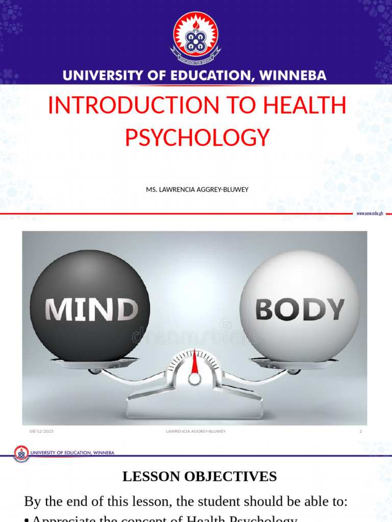 Lesson One Introduction To Health Psychology | PDF | Health Psychology ...