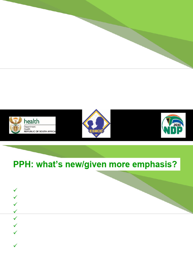 PPH Updated - Whats New Prof Sue Fawcus 20 March 2024 | PDF ...