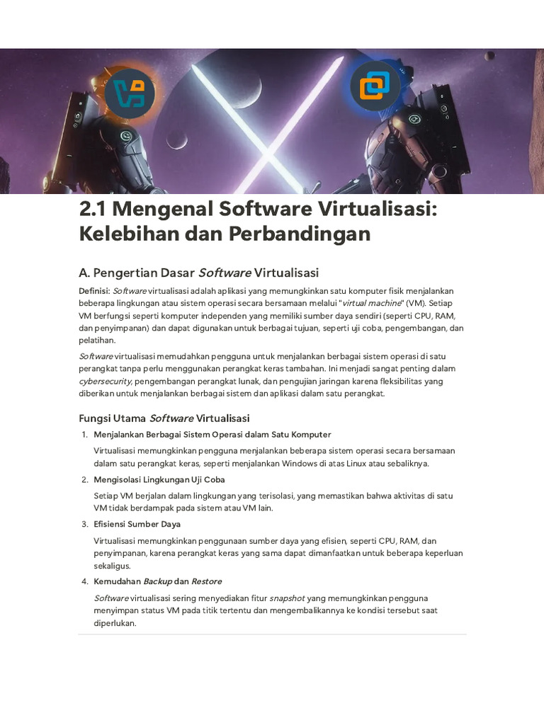 Memahami Software Virtualisasi dan Fungsinya | PDF