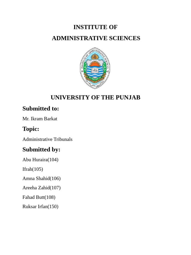 Overview of Administrative Tribunals | PDF | Tribunal | Civil Service