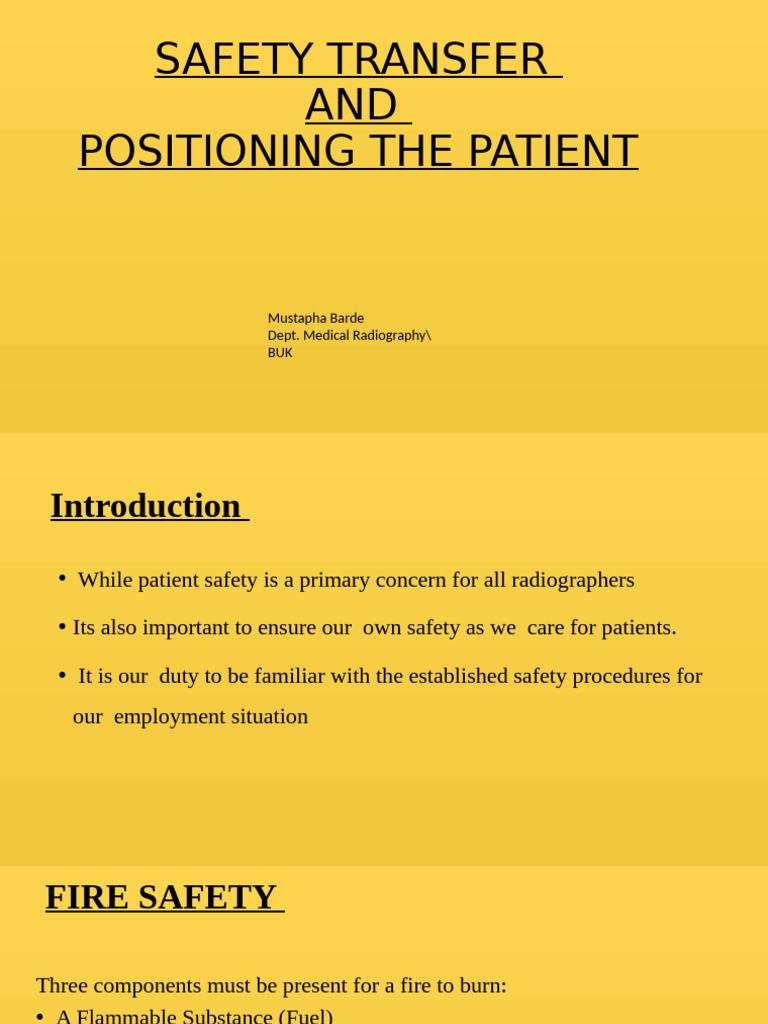 Patient Safety in Radiography Procedures | PDF | Fires | Safety