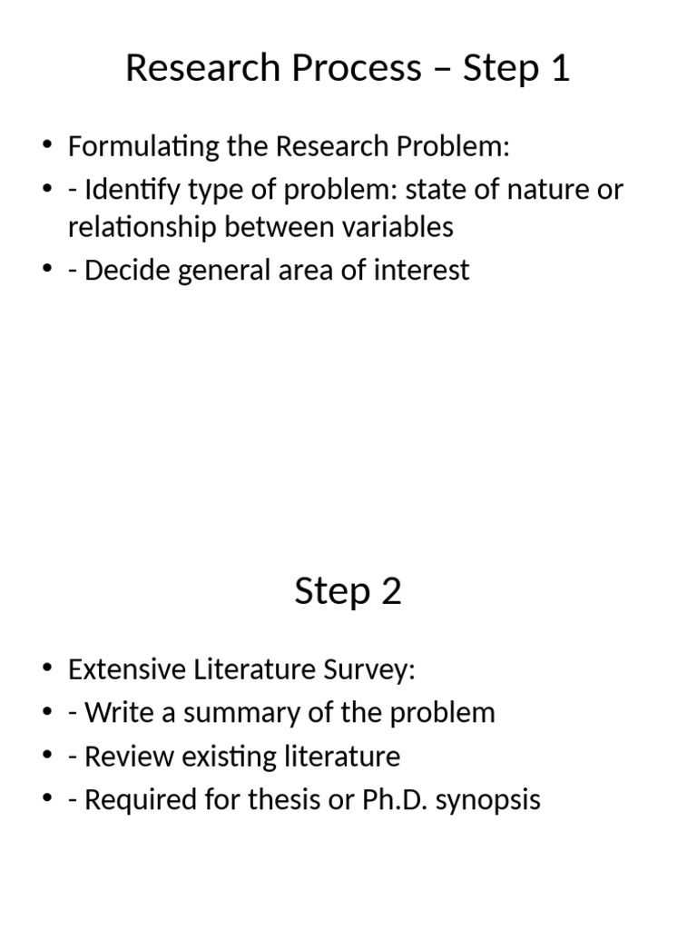 Comprehensive Research Process Guide | PDF