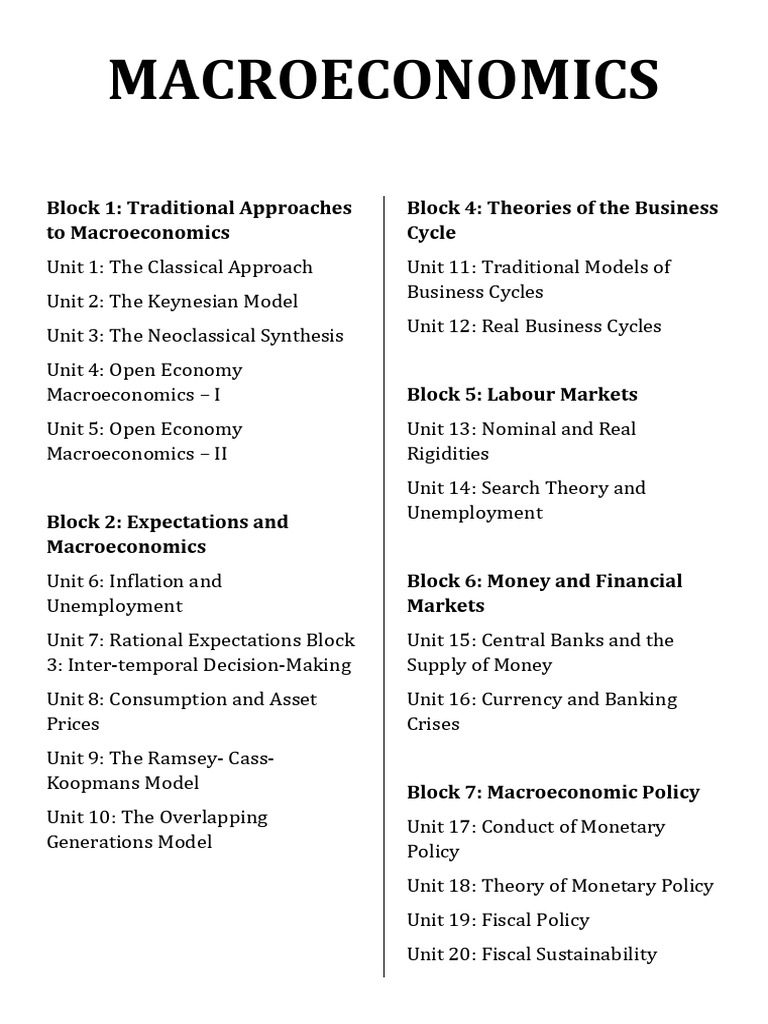 Macroeconomics | PDF | Macroeconomics | Keynesian Economics