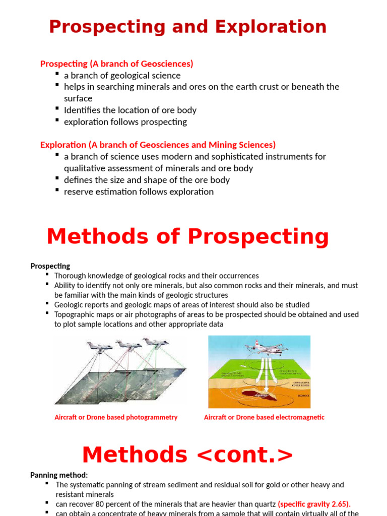 Prospecting and Exploration Techniques | PDF | Spectroscopy | Emission ...