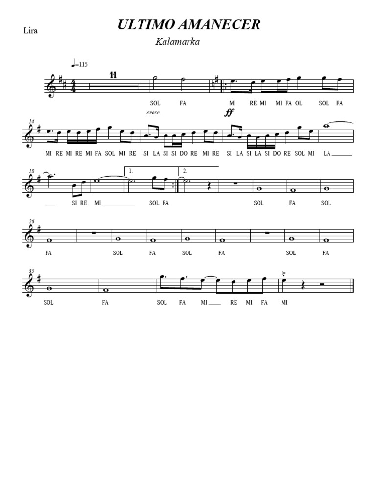 LIRA AMANECER | PDF