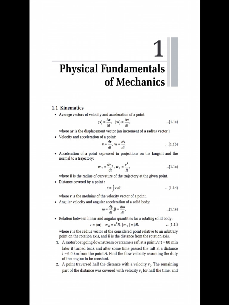 Mechanics: Kinematics and Motion Analysis | PDF | Acceleration | Velocity