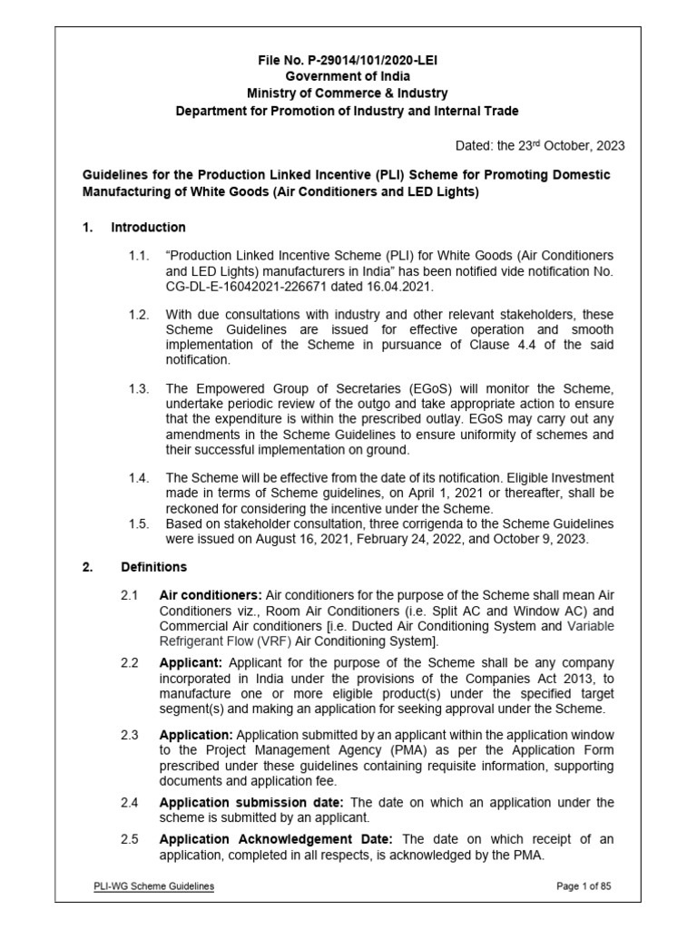 Microsoft Word - Draft Consolidated Scheme Guideline V1 18102023 | PDF ...