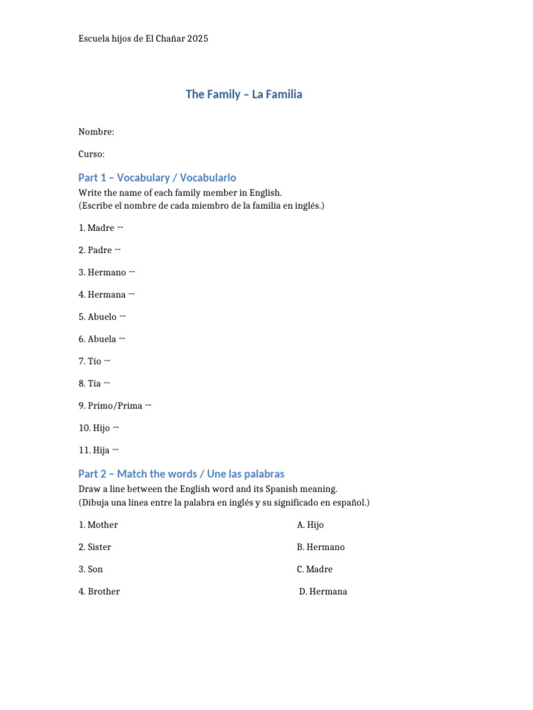 The Family La Familia | PDF