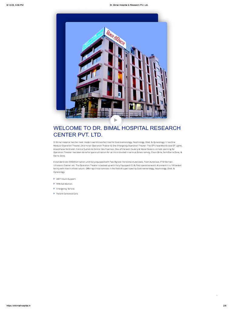 Dr. Bimal Hospital & Research Pvt. Ltd | PDF