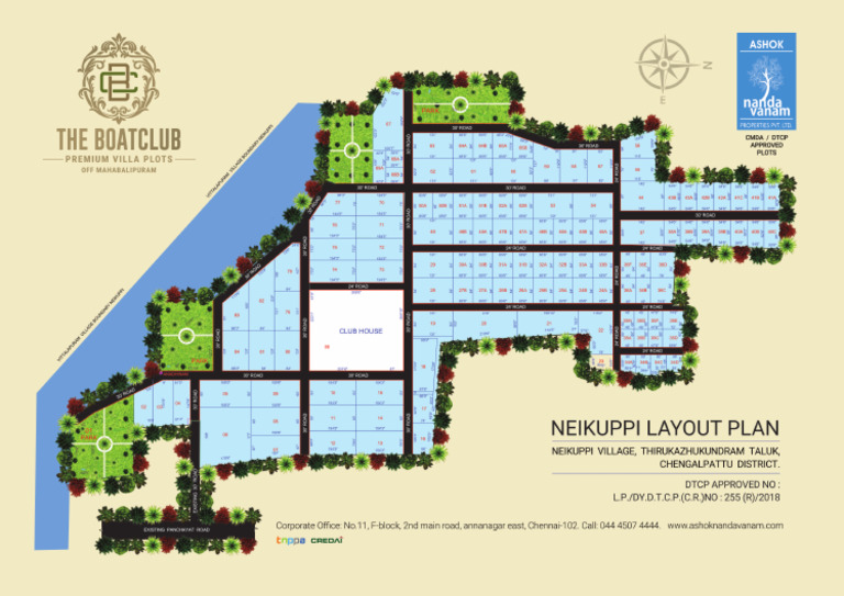 An The Boat Club Premium Villa Plots - Layout Plan - Compressed | PDF