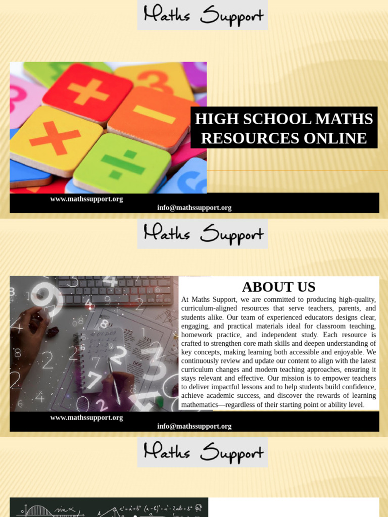 Maths Classroom Activities Online - High School Maths Resources Online ...