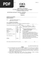 High Court Warrant of Execution Template | PDF
