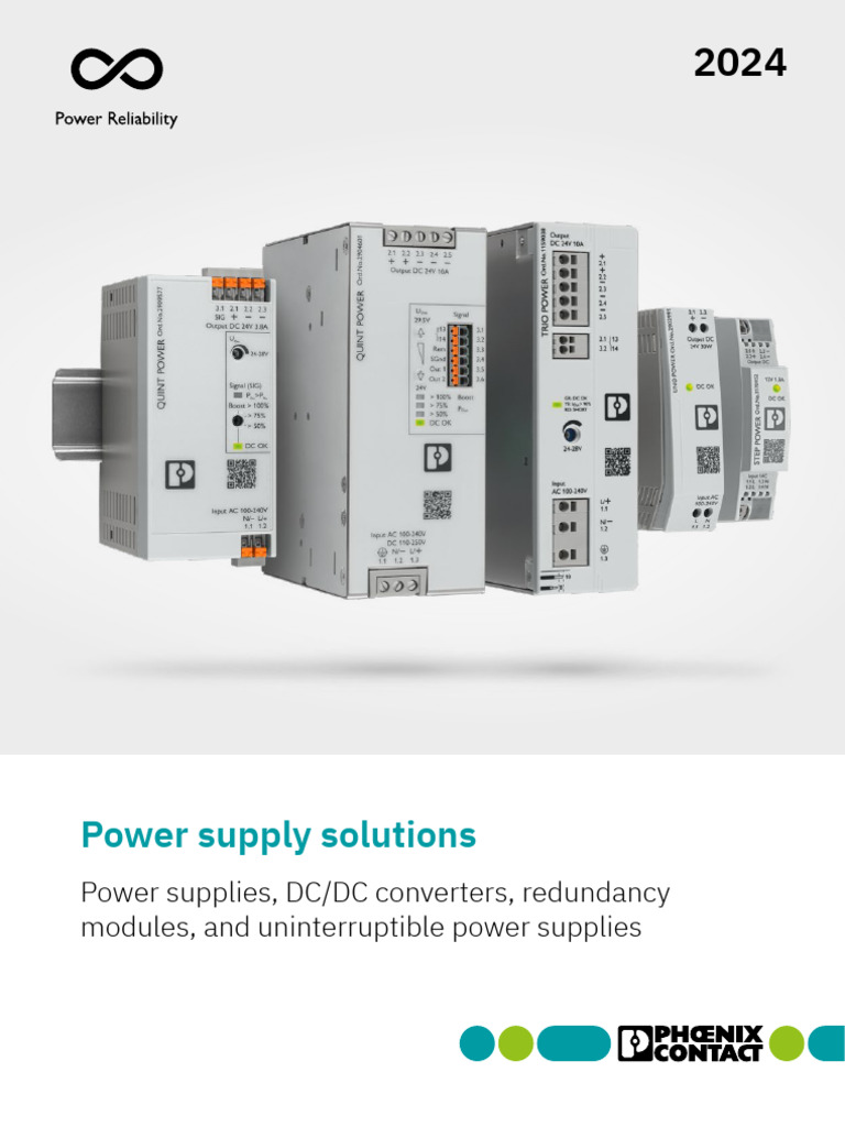 Quint - Power - Supplies - DCDC Converter | PDF | Power Supply | Direct Current