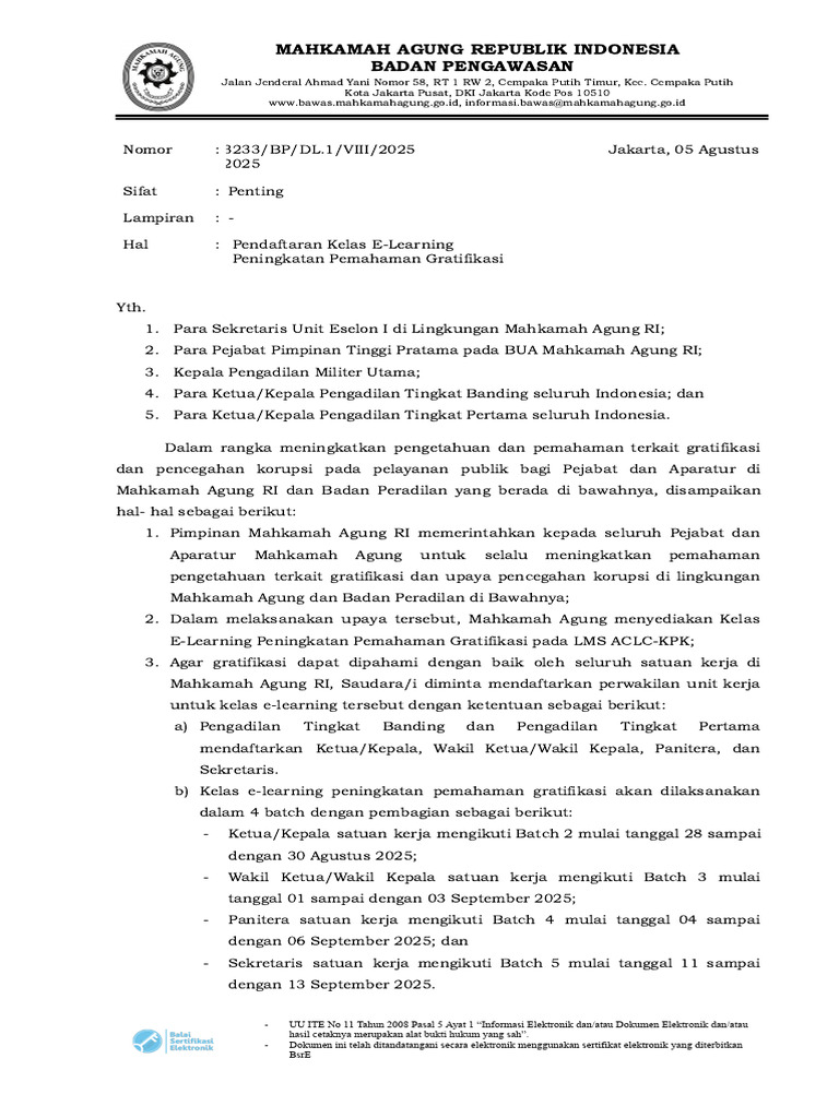 Elearning Gratifikasi | PDF