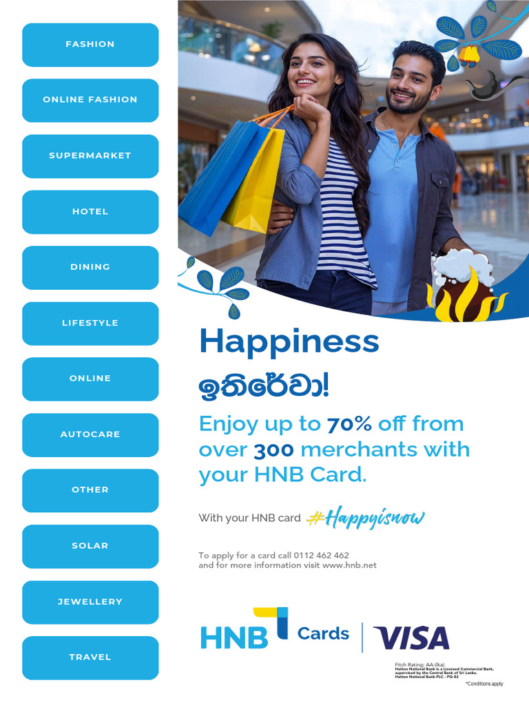 HNB Cards Avurudu Offer 2025 | PDF | Banks | Banking