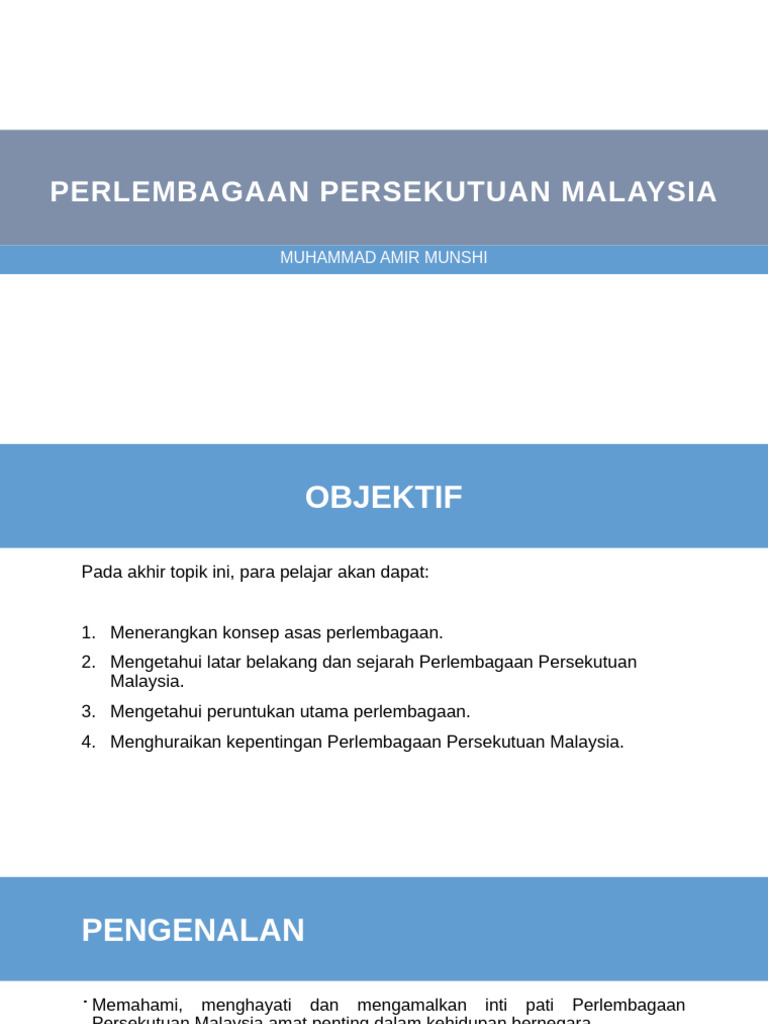 Perlembagaan Persekutuan Malaysia | PDF