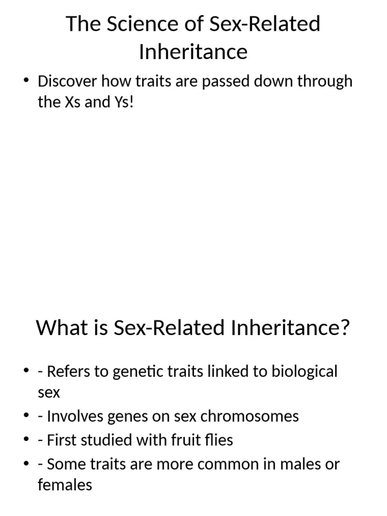 Sex Related Inheritance Presentation | PDF