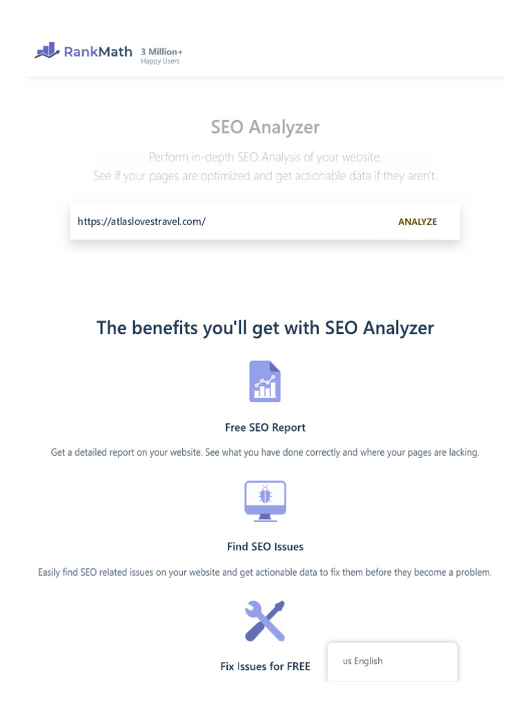 SEO Analyzer - Generate A Free SEO Report of Your Website | PDF