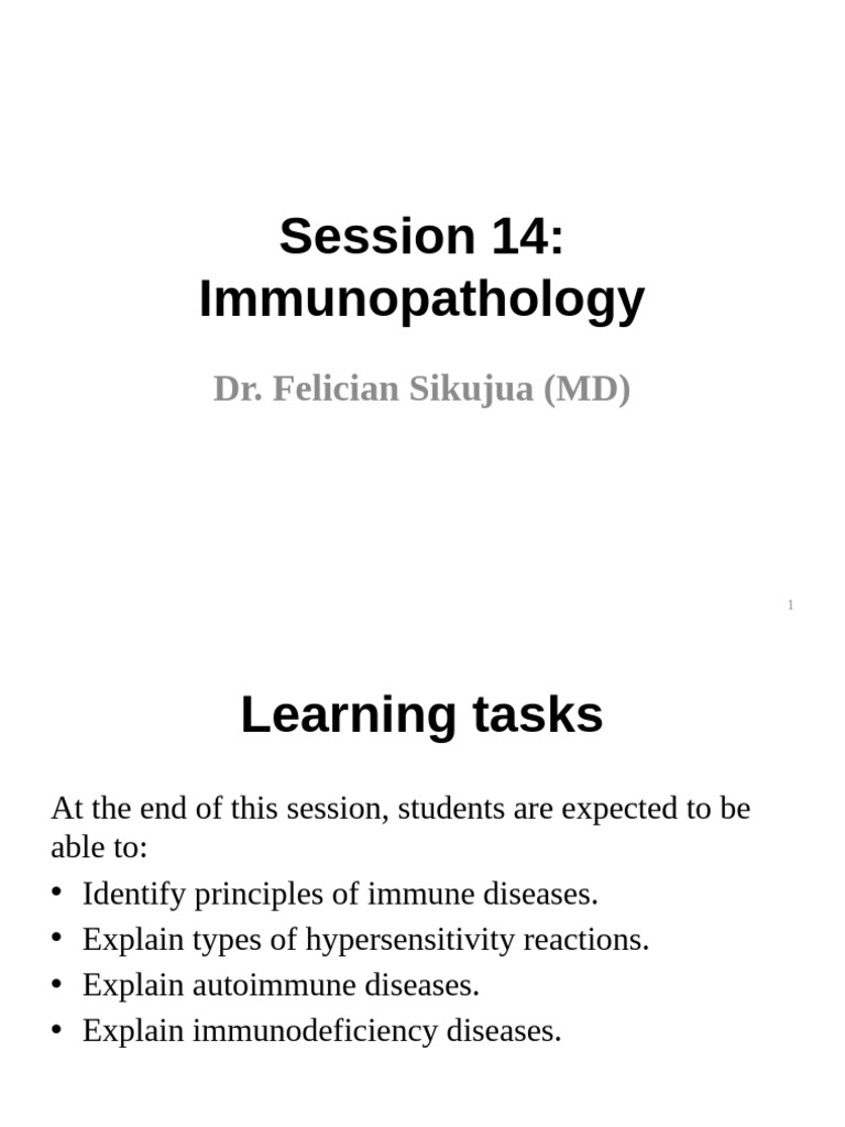 Immunopathology Lecture Notes | PDF | Autoimmunity | Immune System