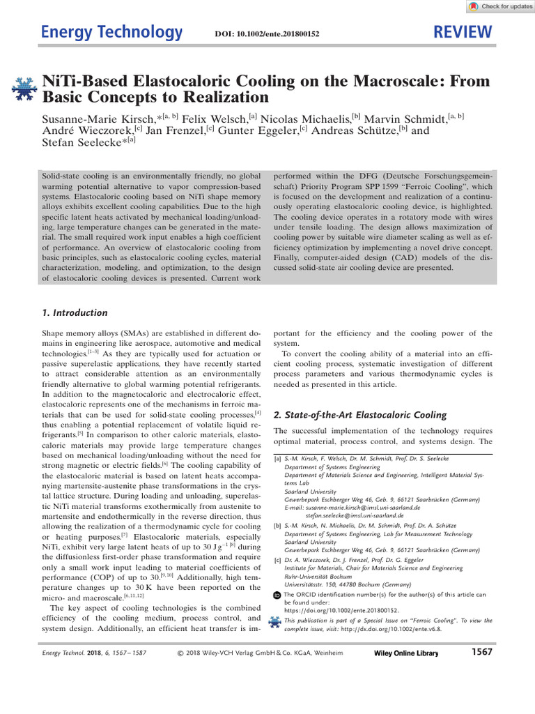 2018 - NiTi-Based Elastocaloric Cooling On The Macroscale From Basic ...