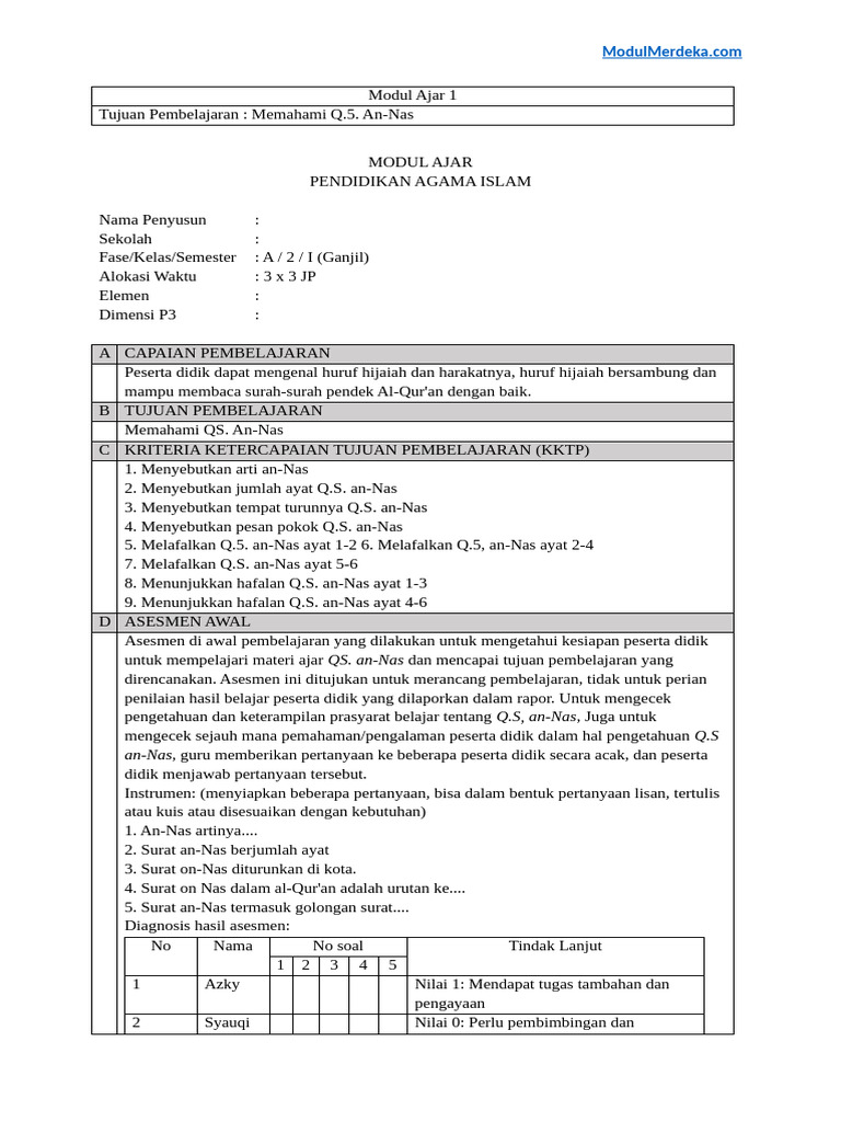 Modul-Ajar-Deep-Learning-1-Kelas-2-Semester-1-modulmerdeka.com_ | PDF