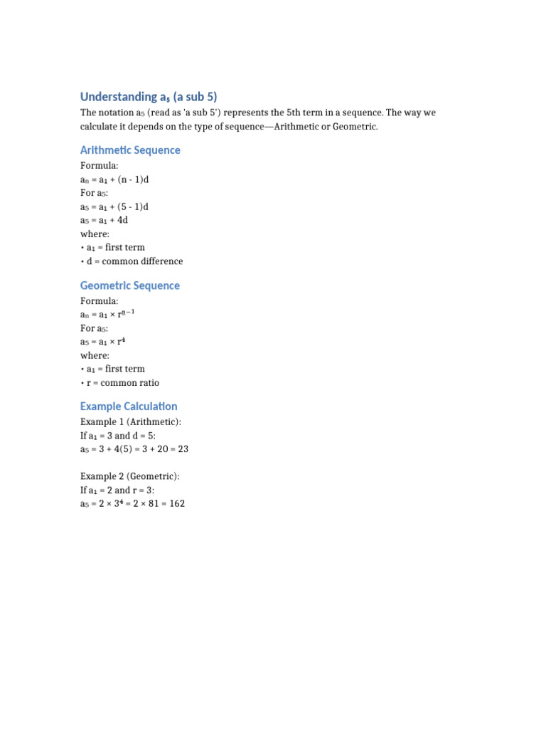 A Sub 5 | PDF