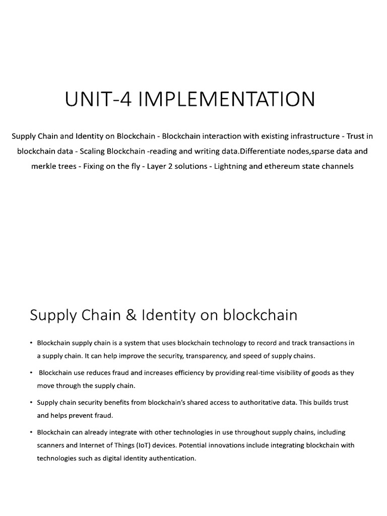 Unit 4 - Implementation | PDF