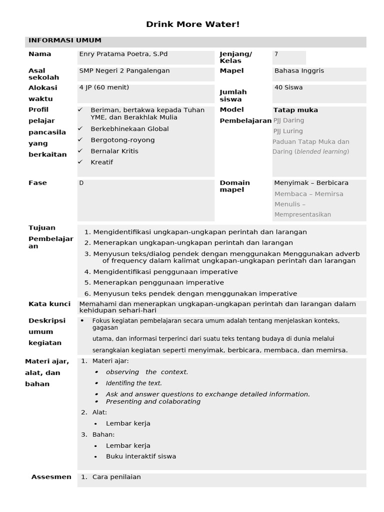 Modul Ajar 2 SMT 2 | PDF