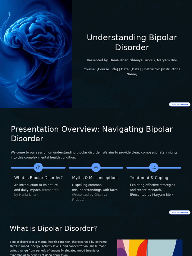 Understanding Bipolar Disorder | PDF | Bipolar Disorder | Mania