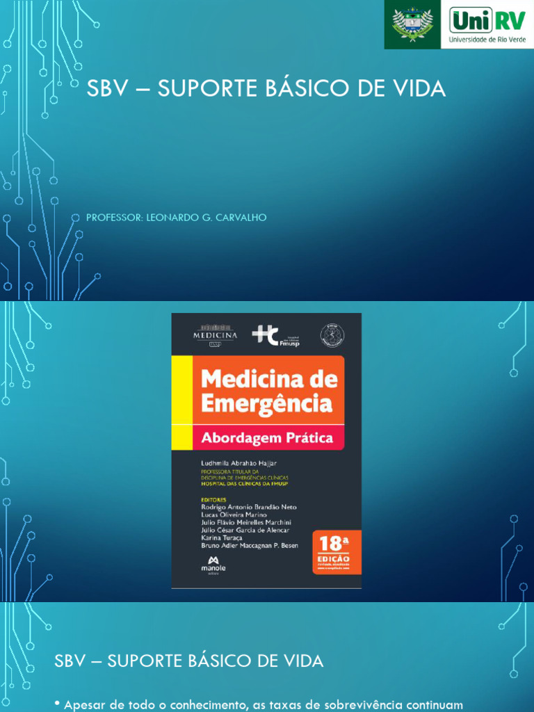 SBV: Guia Prático de Primeiros Socorros | PDF | Reanimação ...
