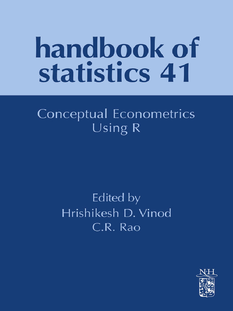 (Handbook of Statistics 41) C. R. Rao (Editor), Hrishikesh D. Vinod (Editor) - Conceptual ...