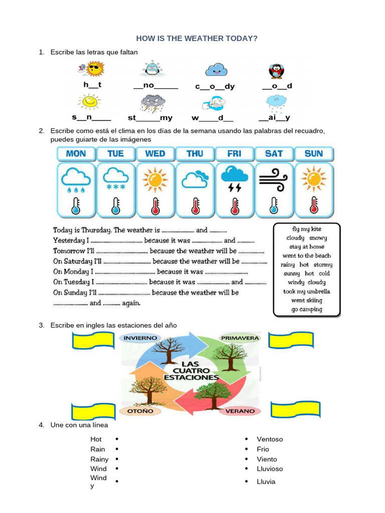 How Is The Weather Today | PDF
