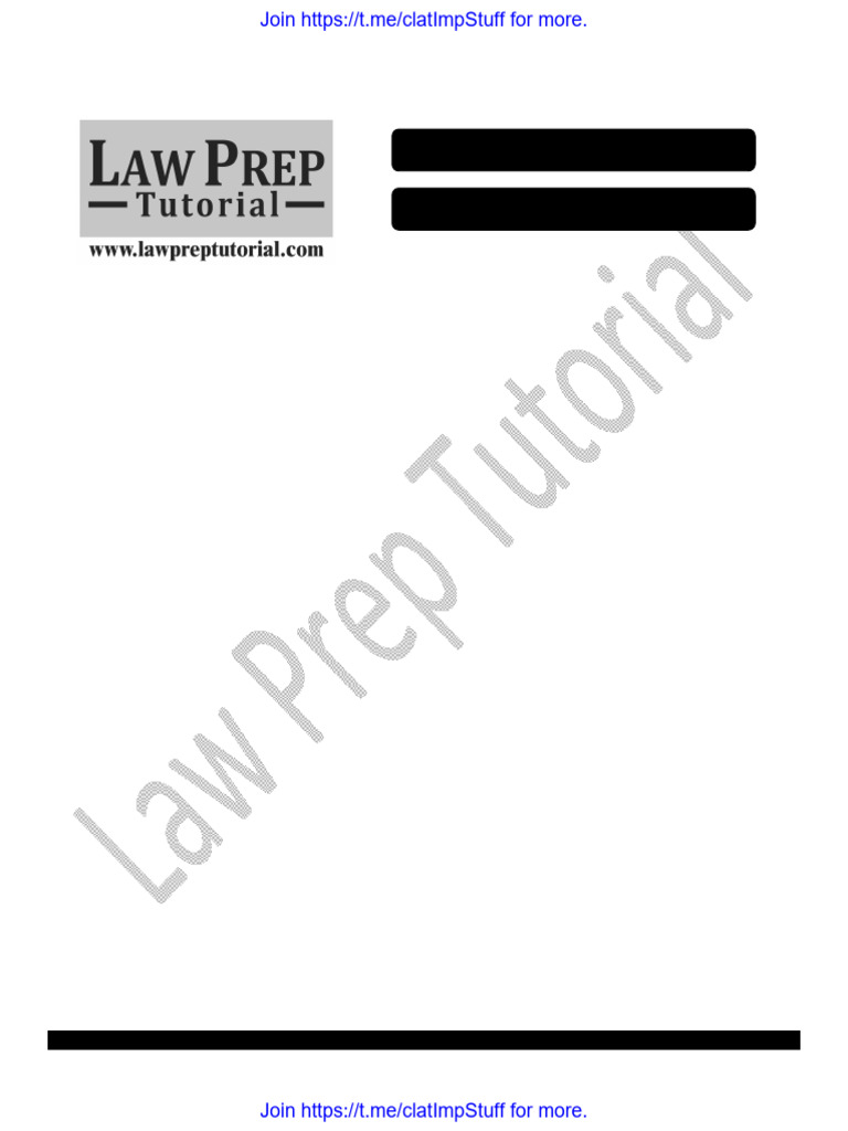 Indian Legal General Knowledge Quiz | PDF | Precedent | Common Law