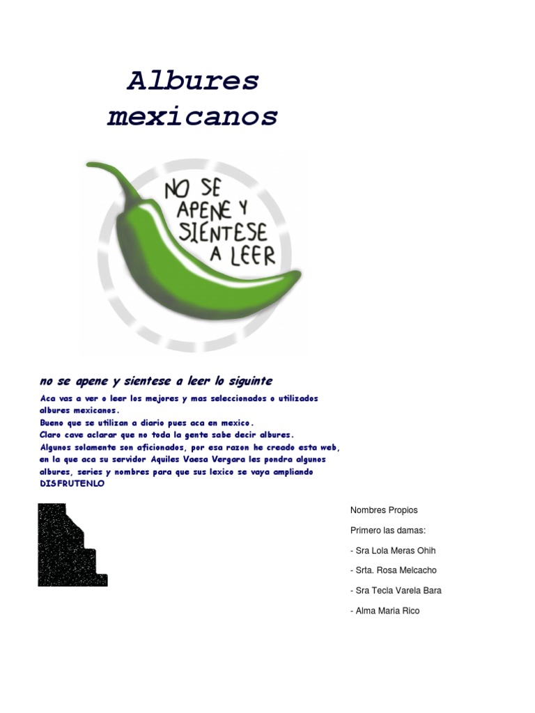 Albures Mexicanos | PDF | Alimentos | Agricultura